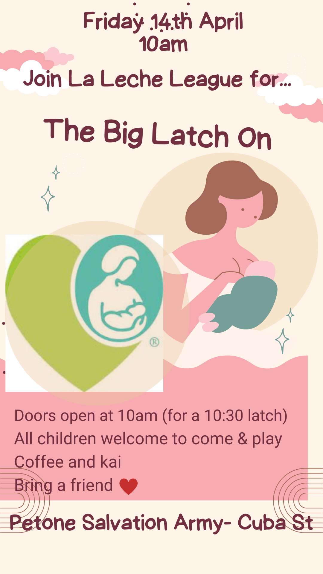 La Leche Leagues Big Latch On Womens Health Action