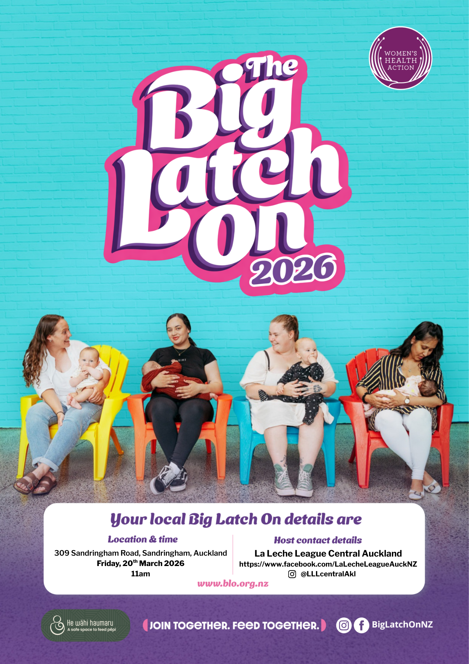 La Leche League 'Big Latch On' Breastfeeding Café (20th March) - 2026 ...